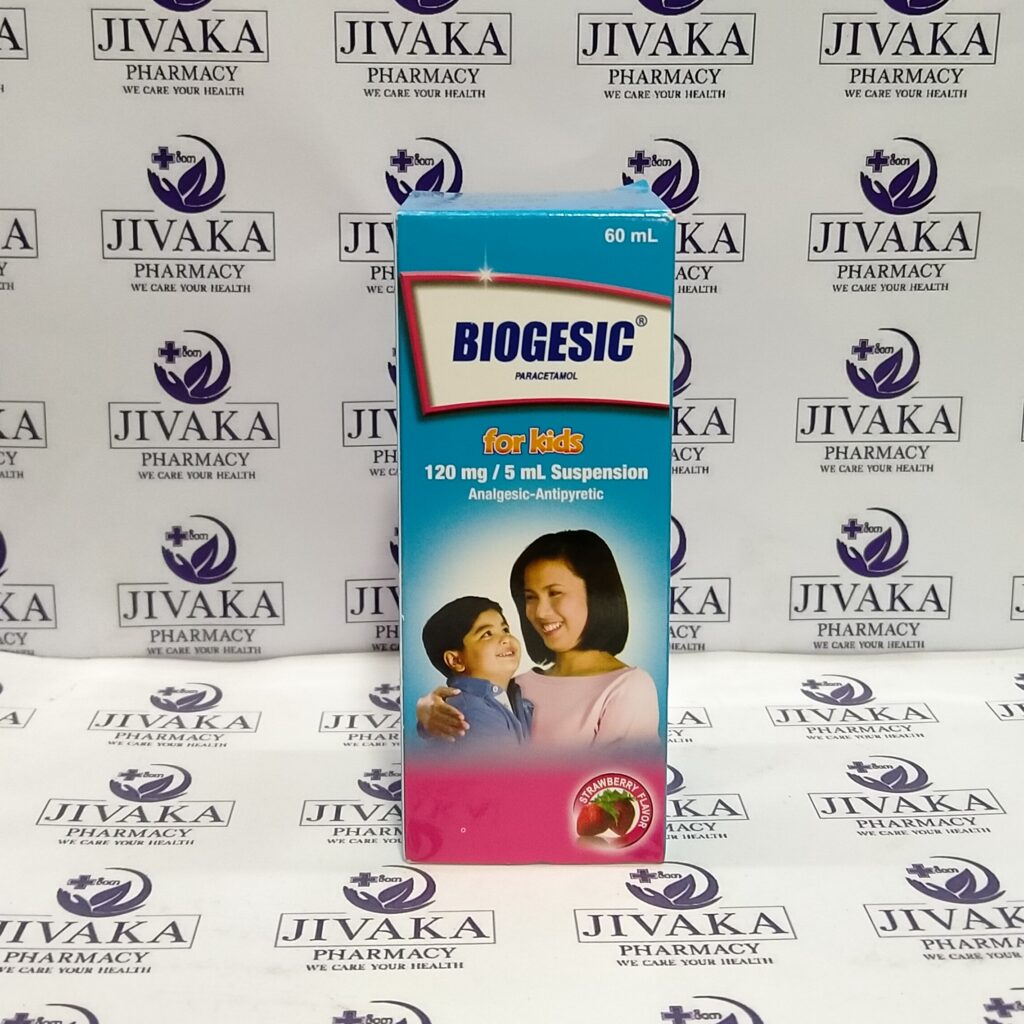 Biogesic 120 ( Straw ) 60ml sy - Jivaka Pharmacy