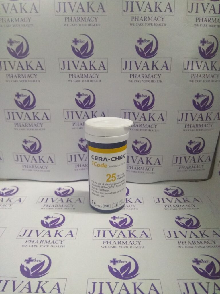 Cera Chek RBS Strip ( 25 pcs ) - Jivaka Pharmacy