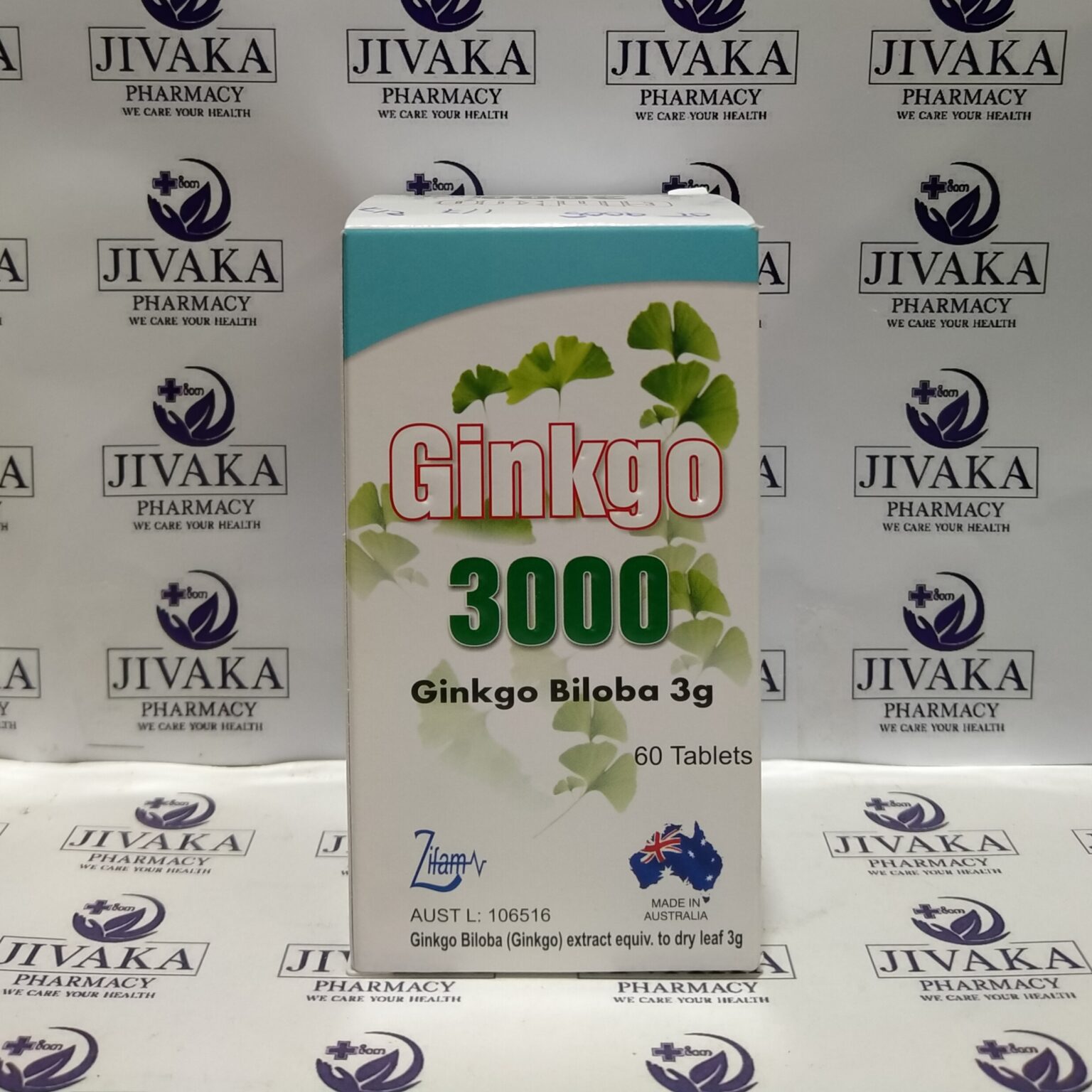 Ginkgo 3000 tab ( 60 tab ) - Jivaka Pharmacy