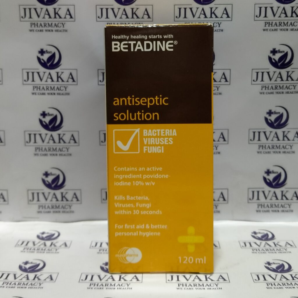 Betadine 120ml sol: - Jivaka Pharmacy