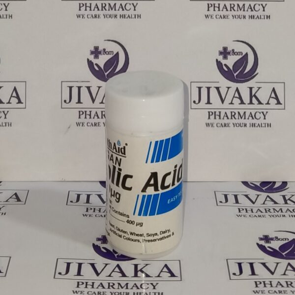 Folic Acid tab ( Health Aid ) ( 30 tab ) - Jivaka Pharmacy