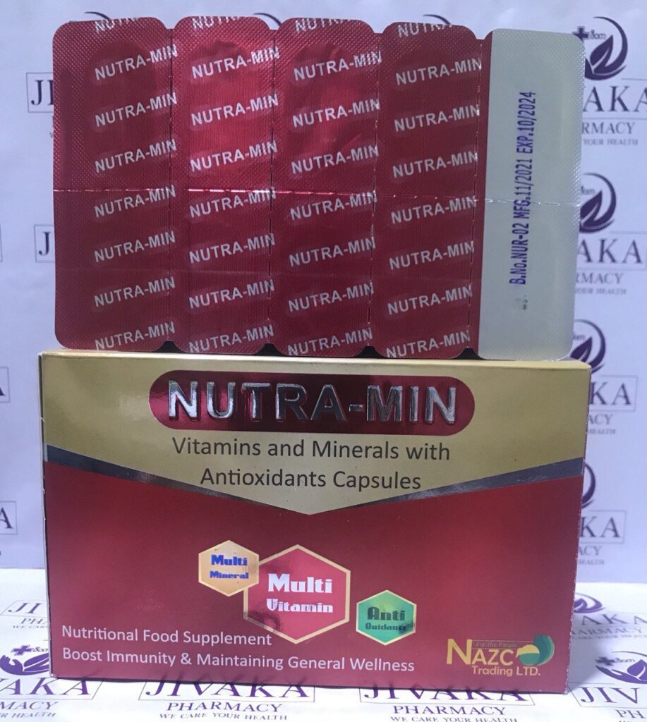 Nutra Min cap ( 1box*10st ) - Jivaka Pharmacy