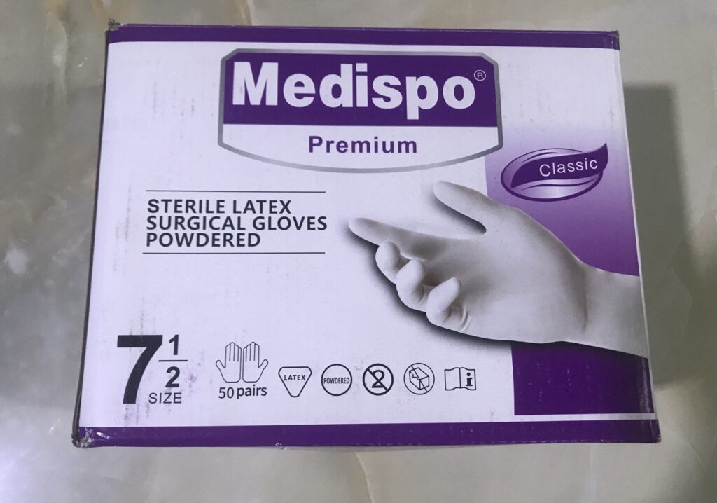 Surgical Glove 7.5 ( Medispo ) ( 1box*50pair ) - Jivaka Pharmacy