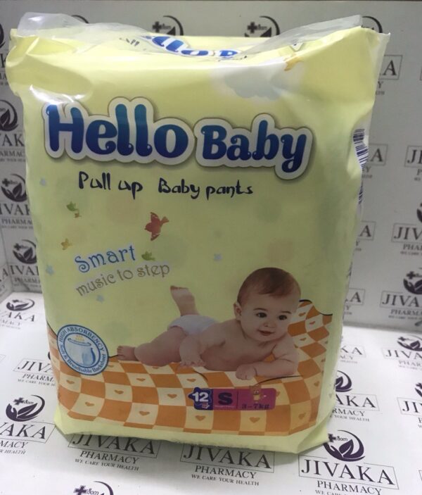 Hello Baby Pants ( S ) ( 12pcs ) - Jivaka Pharmacy