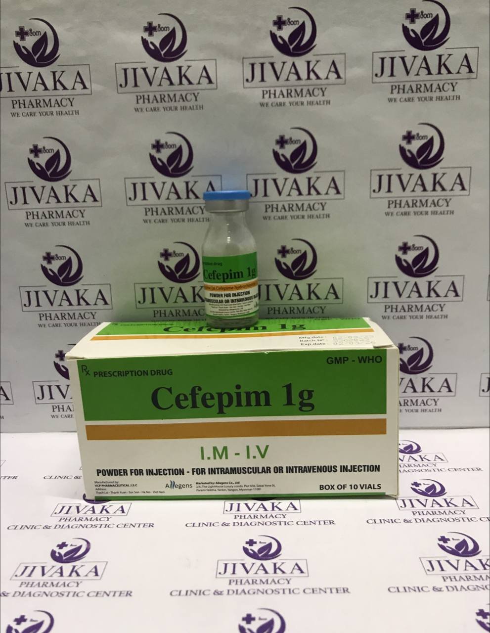 Cefepim 1g inj (1box*10vial) - Jivaka Pharmacy